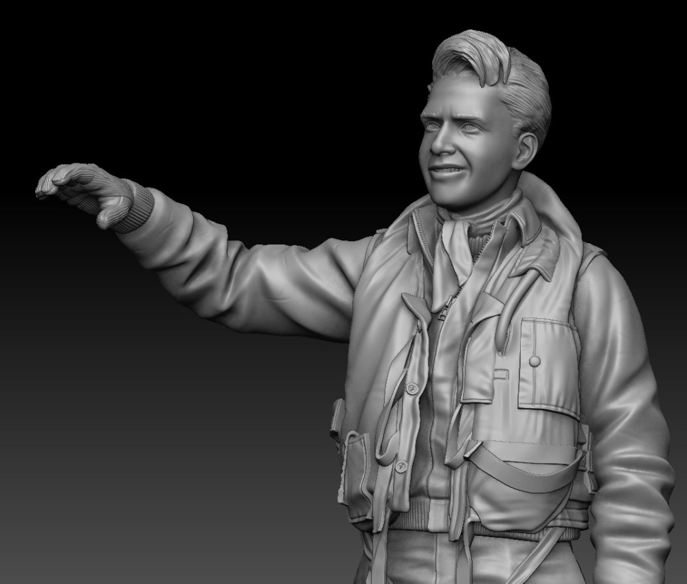 buy 1/24 Scale RAF Pilot Figure, Ltn. Marius Eriksen - Buchon Scale Models